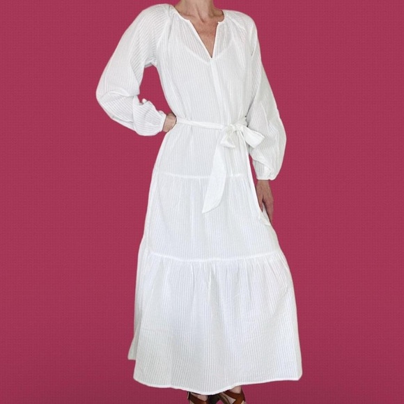 Roan & Ryan | Dresses | Nwt Roan Ryan White Long Sleeve Cottage Gauze ...